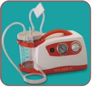 Suction unit Askir 30 with 12V car adaptor, Continuous 25L/mn ...