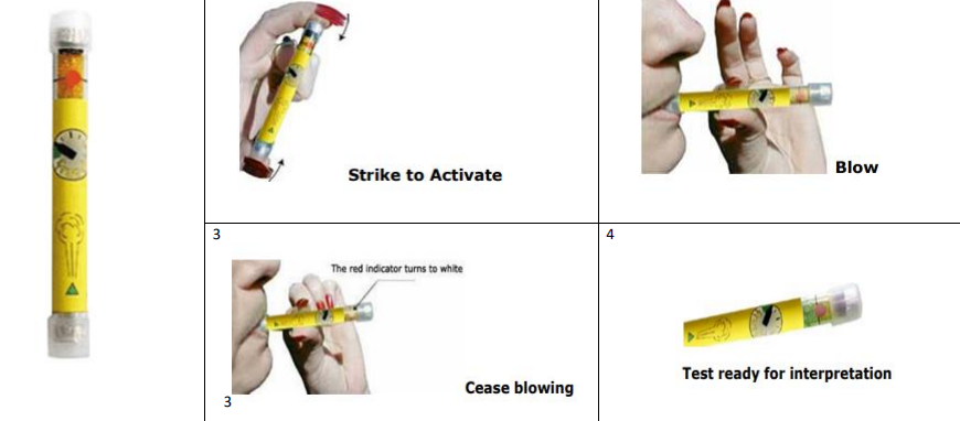 Alcohol Tester disposable -single use- (Min 25) - MOCC